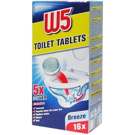 W5 Breeze WC Tabs 16szt 400g - PRODUKTY ŚWIATOWYCH MAREK IMPORTOWANE Z ...